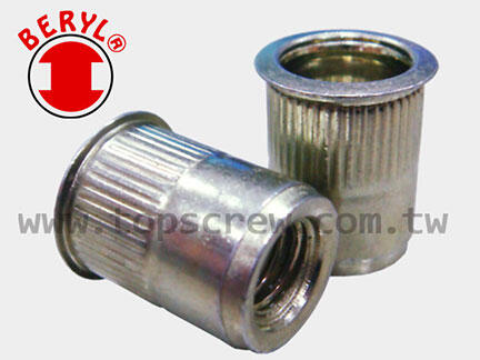 Splined Threaded Insert , Small Flange , TSSS (MM) - 螺峯