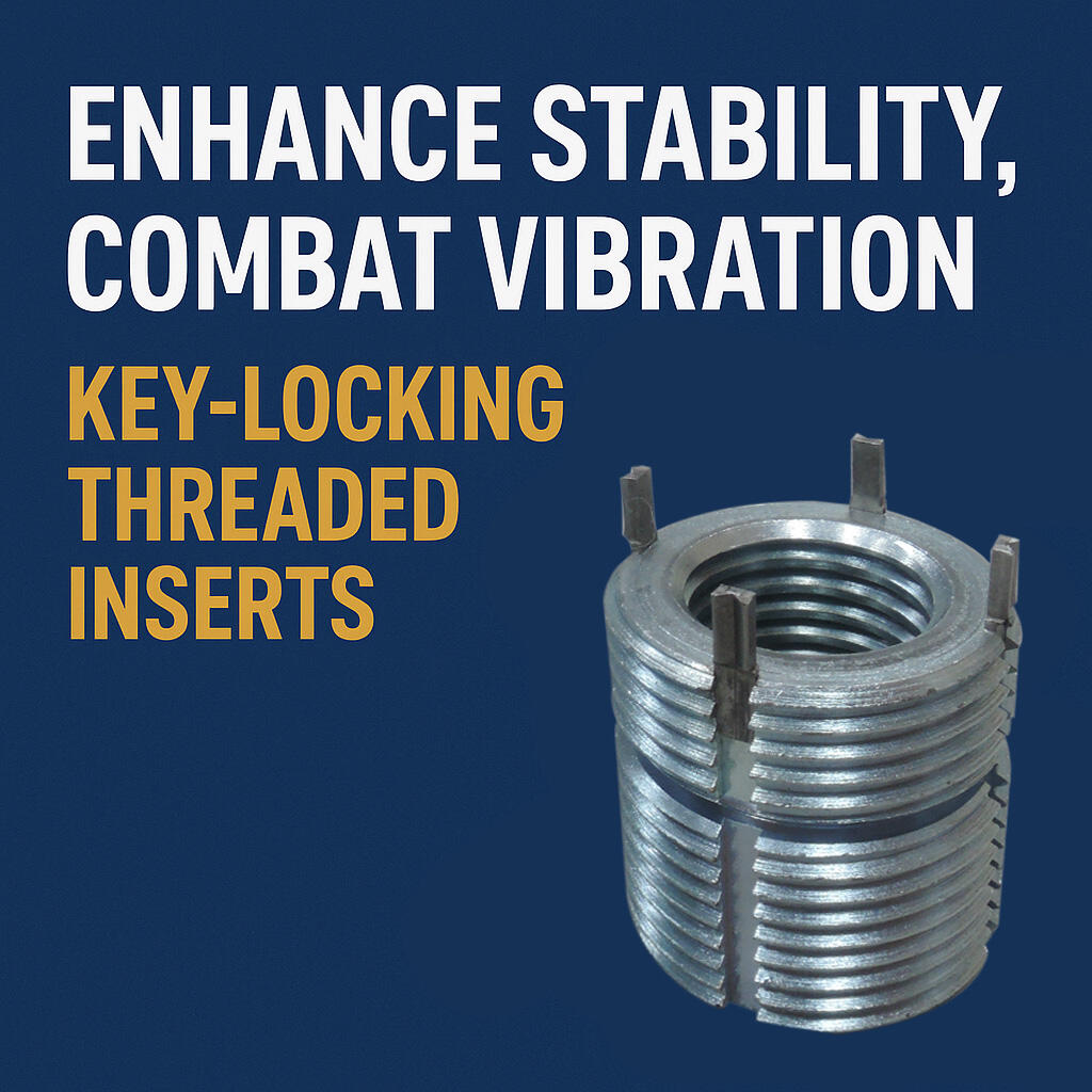 Secure, Vibration-Resistant Fastening: Key-Locking Inserts You Can Trust